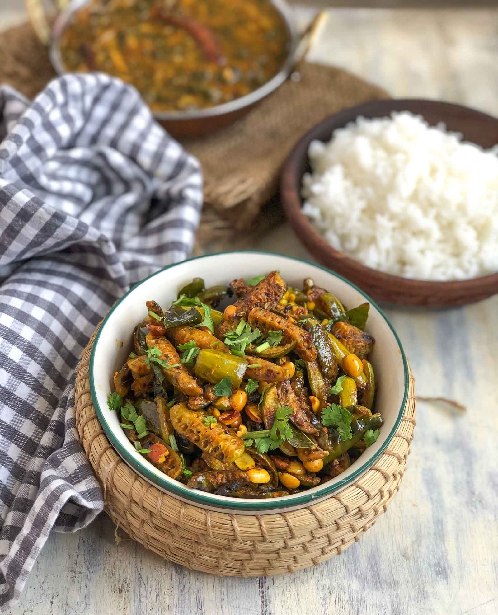 Maharashtrian Tindora Sabzi with Peanuts Recipe – FoodWiki