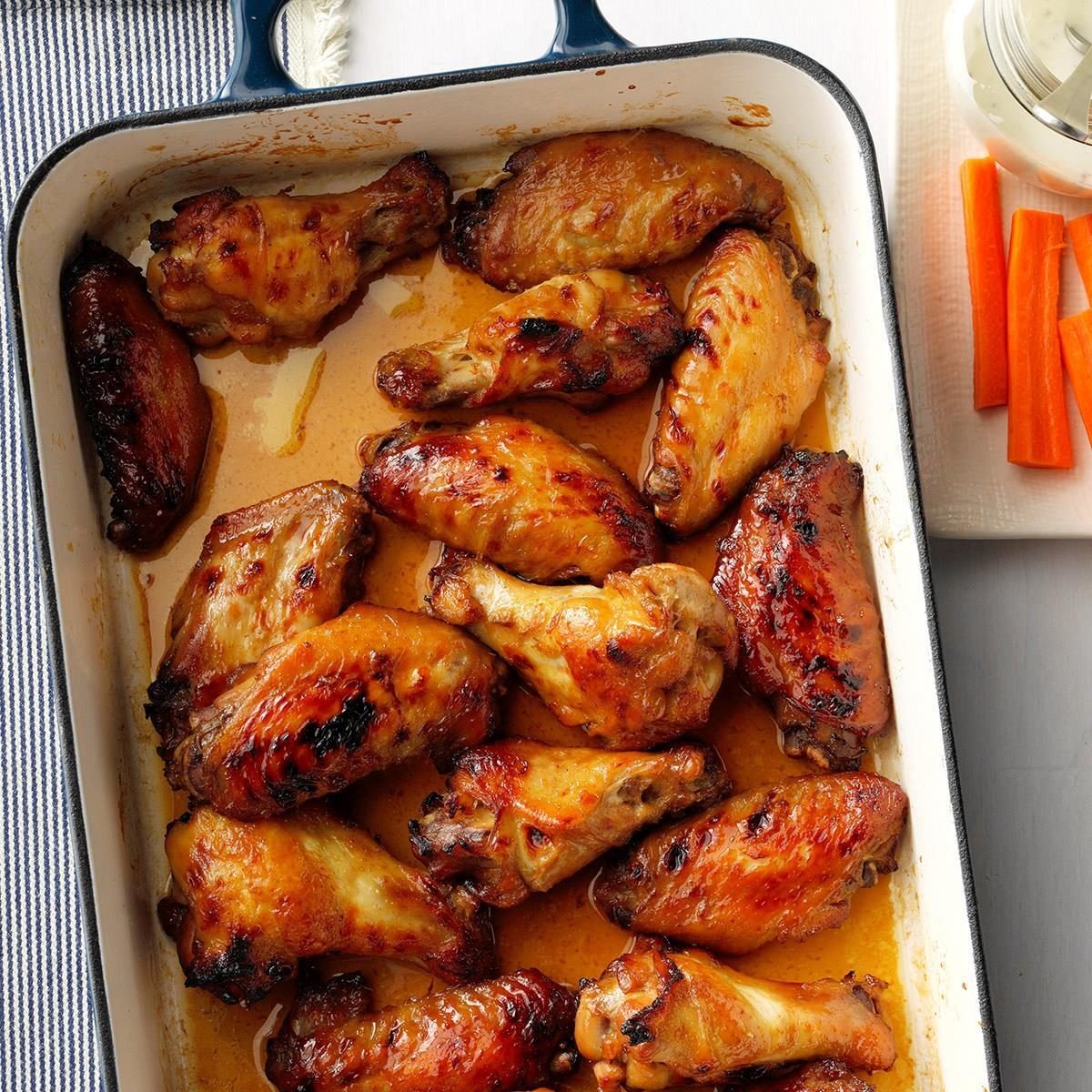 Sticky Rum Chicken Wings Recipe – FoodWiki