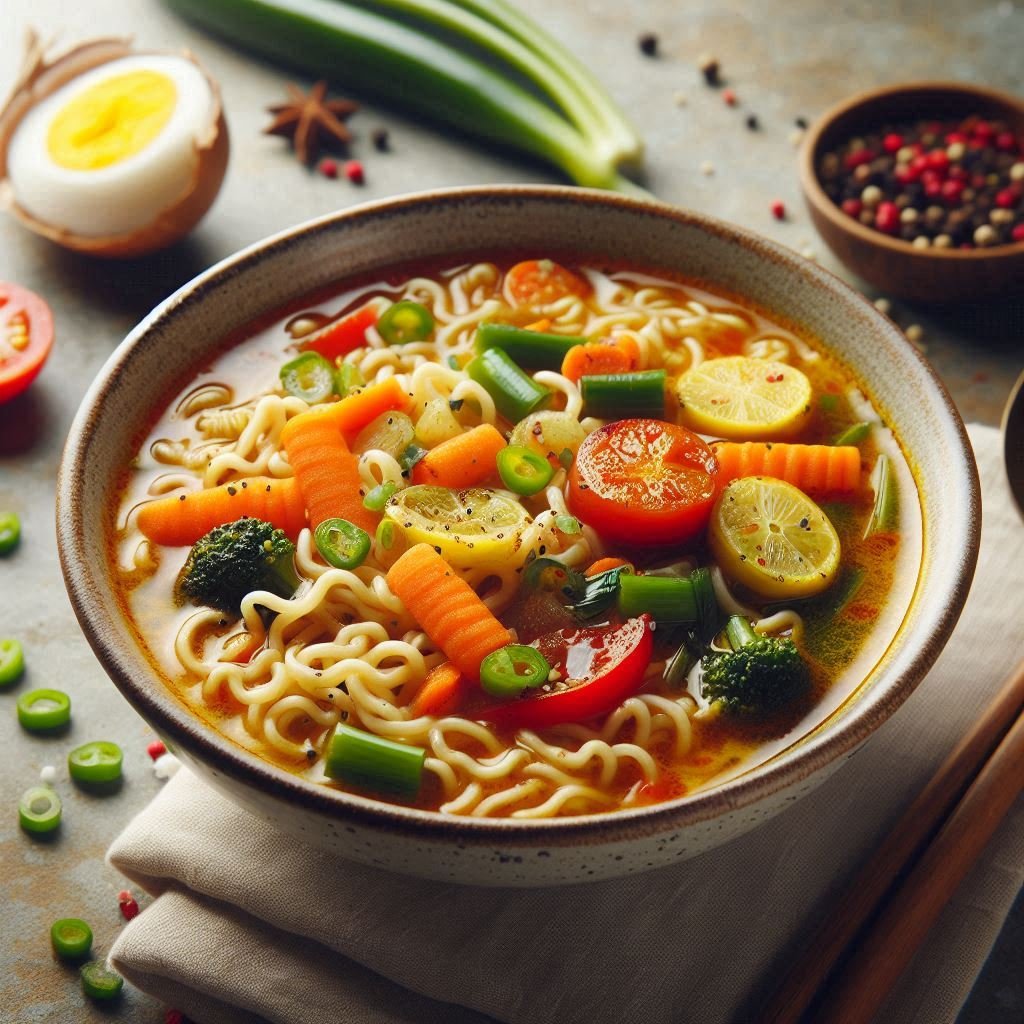 Soupy Veg Noodles | Masala Noodles – FoodWiki